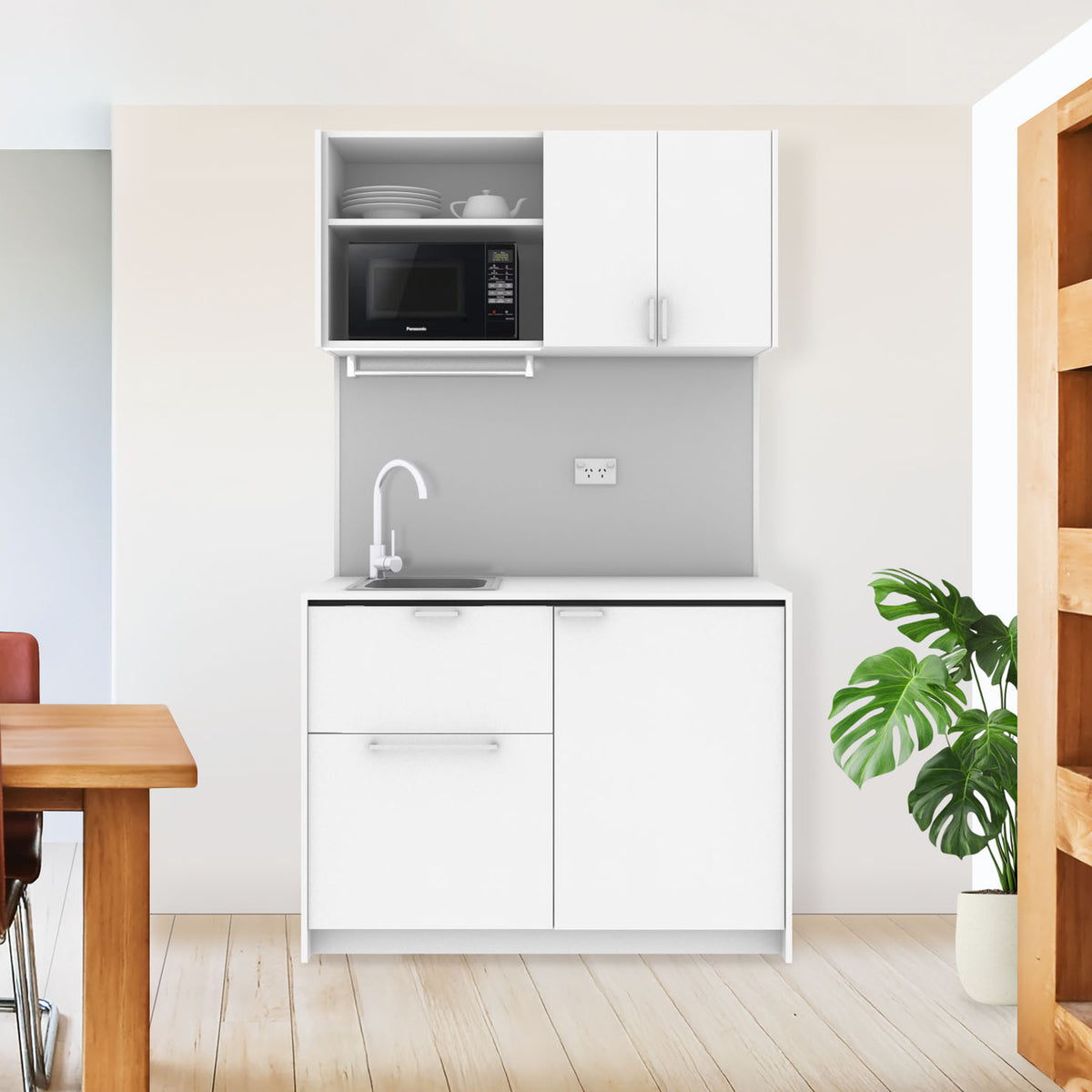 Erica | 1.2m Compact Wall Unit | Kitchenette NZ – Kitchenette By Plumbob