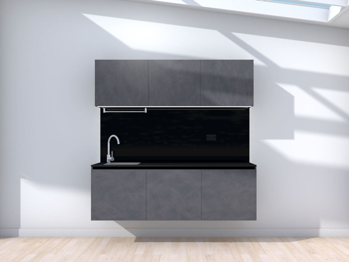 Orbit | 1.8m Floating Prefabricated Kitchen | Kitchenette NZ ...