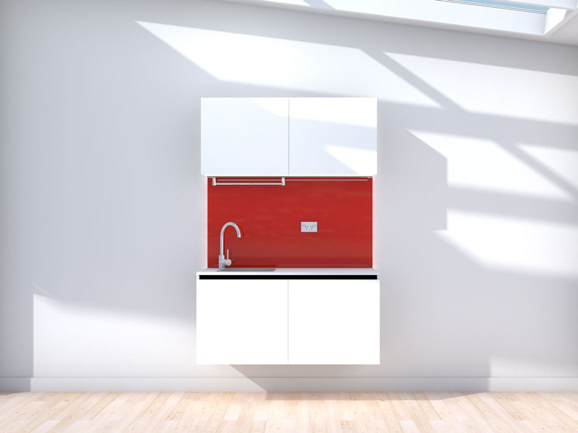 Zero-G | 1.2m Compact Floating Kitchen Unit | Kitchenette NZ ...